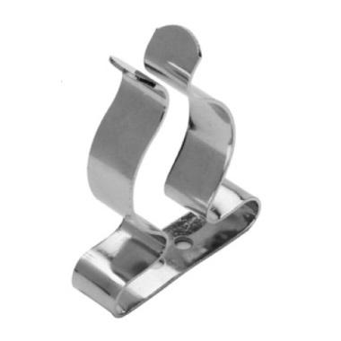 Edelstahl-Federklammer, Gr.: 8 Schaft-Ø: 39-45mm, Loch-Ø: 5,2mm 1.4310 ...